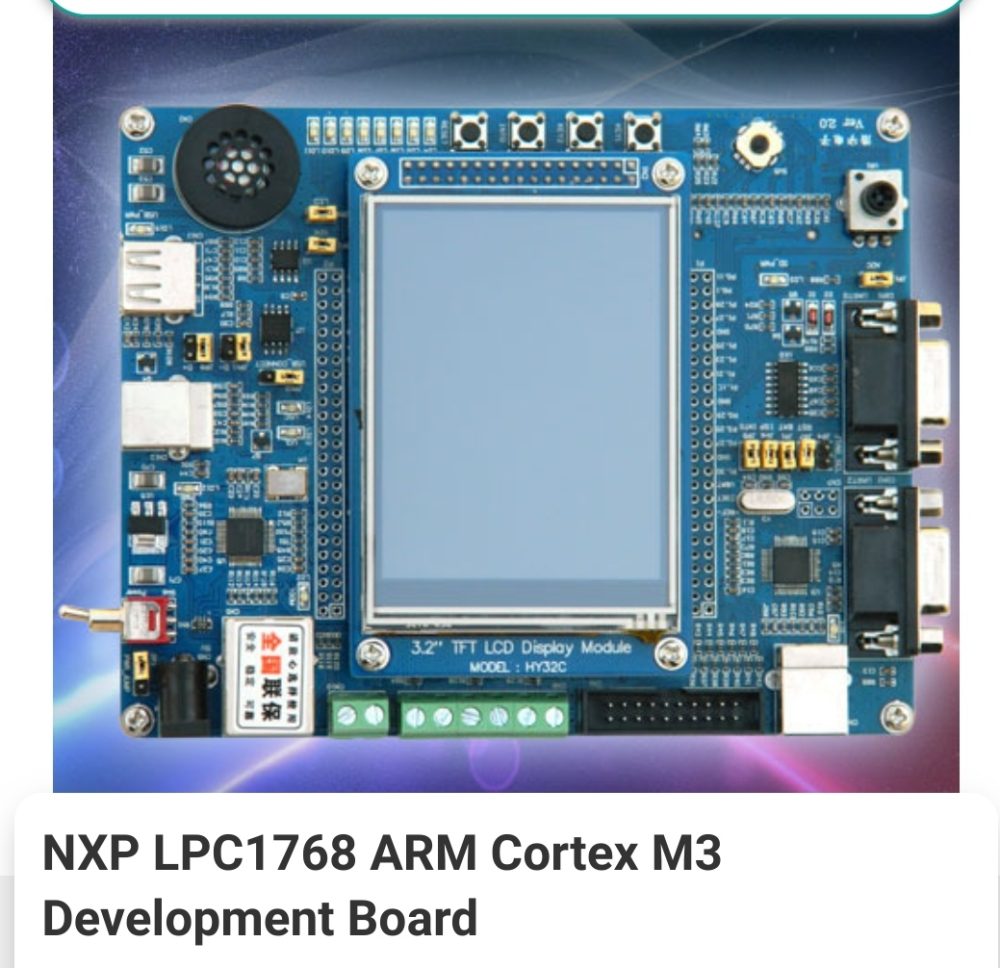 برد آموزشی حرفه ای ARM LPC1768 Cortex-M3 | سامانه پالت- انبار قطعات مازاد الکترونیک